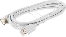 Кабель-удлинитель USB2.0 HAMA H-200905, USB A(m) - USB A(f), 1.5м, с ...
