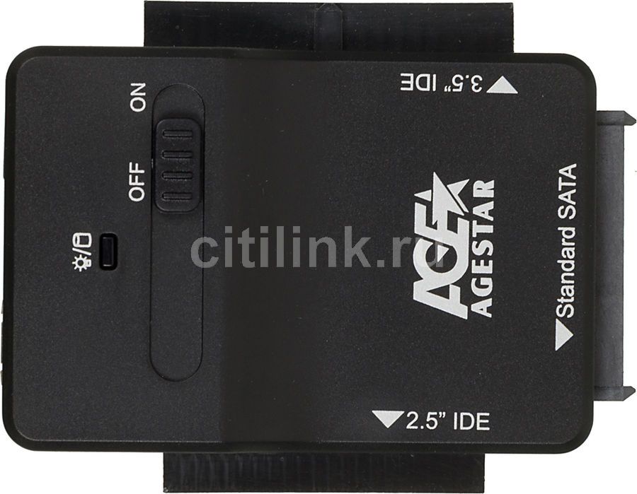 Характеристики Адаптер-переходник для HDD AgeStar 3FBCP1, черный ...