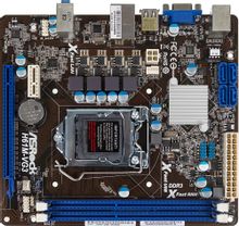 Материнская плата ASRock H61M-VG3, LGA 1155, Intel H61(B3), mATX, Ret ...