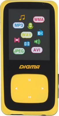 Обзор товара mP3 плеер Digma Cyber 2 flash 4ГБ желтый (854106) в ...