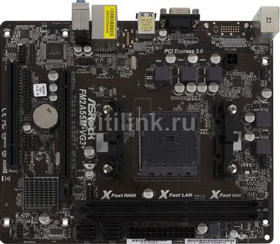 Характеристики Материнская плата ASROCK FM2A55M-VG3+, Socket FM2+, AMD ...