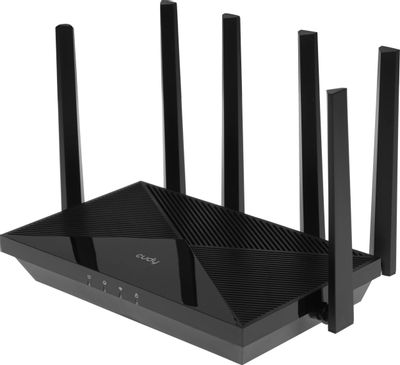 Wi-Fi роутер CUDY WR6500, Wi-Fi 7, BE6500, 2.4/5ГГц, 4 LAN, черный ...