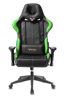 Кресло игровое ZOMBIE VIKING 5 AERO, на колесиках, эко.кожа, зеленый ...