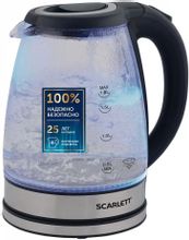 Чайник электрический Scarlett SC-EK27G88, 1800Вт, черный – купить в ...