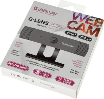 Web-камера Defender G-Lens 2599, черный [63199] – купить в Ситилинк ...