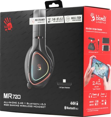 Гарнитура игровая A4TECH Bloody MR720, для компьютера и игровых ...