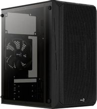 Корпус mATX Aerocool CS-107-A-BK-v1, Mini-Tower, без БП, черный [accs ...