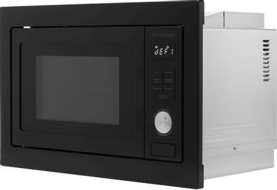 Встраиваемая микроволновая печь Hyundai HBW 2544 BG, 25л, 900Вт, черный ...