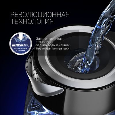 Чайник электрический Polaris PWK 1715 CGL, 2200Вт, черный – купить в ...
