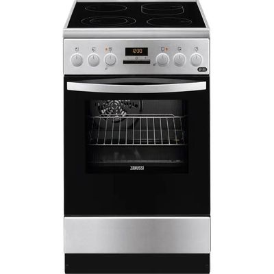 Электрическая плита Zanussi ZCV9553G1X, стеклокерамика, серебристый ...