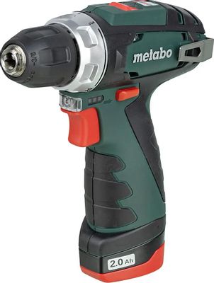 Дрель-шуруповерт METABO PowerMaxx BS, 2Ач, с двумя аккумуляторами ...