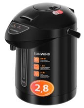 Характеристики Термопот SunWind SUN-TP-1, черный и черный (1505052) смотреть в СИТИЛИНК