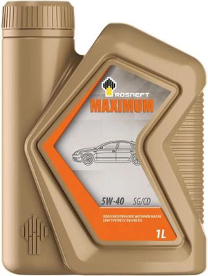Характеристики Моторное масло ROSNEFT Maximum, 5W-40, 1л ...