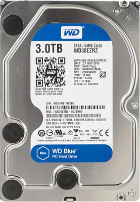 Жесткий диск WD Blue WD30EZRZ, 3ТБ, HDD, SATA III, 3.5" – купить в ...