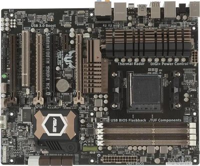 Характеристики Материнская плата ASUS SABERTOOTH 990FX R2.0, SocketAM3 ...