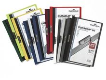 Папка с клипом Durable Duraclip 2209-07, прозрач. верх.лист, A4, 1-60 ...