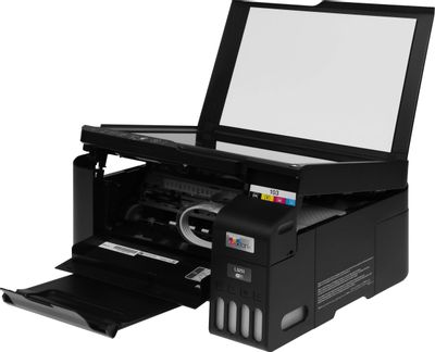 МФУ струйное Epson L3251 цветная печать, A4, с СНПЧ, черный [c11cj67409 ...