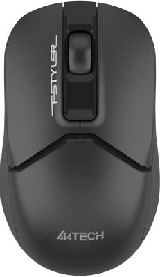 Мышь беспроводная A4TECH Fstyler FG12S, радио, оптическая, USB, 1200dpi, черный [fg12s black ...