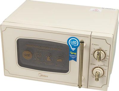 Обзор товара микроволновая печь Midea MG820CJ7-I1, 800Вт, 20л, слоновая ...