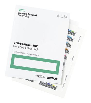 Обзор товара наклейка HPE Q2015A LTO-8 Ultrium RW Bar Code Label Pack ...