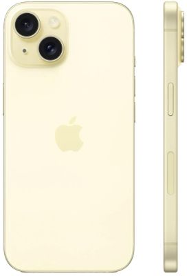 Смартфон Apple iPhone 15 256Gb, A3092, желтый – купить в Ситилинк | 2013931