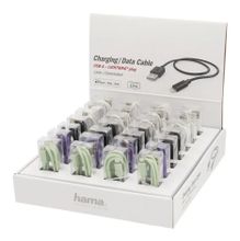 Кабель HAMA H-187244, Lightning (m) - USB (m), 0.75м, MFI, ассорти ...