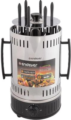 Обзор товара шашлычница электрическая Endever Grillmaster 295, черный ...
