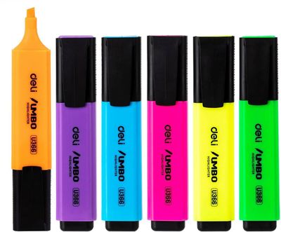 Ответы на вопросы о товаре набор текстовыделителей Deli Jumbo EU366-MT ...