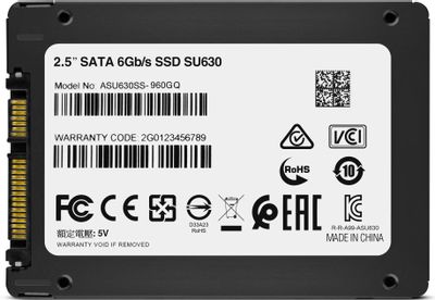 SSD накопитель A-Data Ultimate SU630 ASU630SS-960GQ-R 960ГБ, 2.5", SATA ...