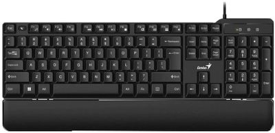 Клавиатура Genius KB-100XP, USB, c подставкой для запястий, черный ...