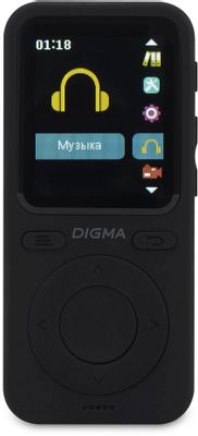 MP3 плеер Digma B5 flash 8ГБ черный – купить в Ситилинк | 1932069