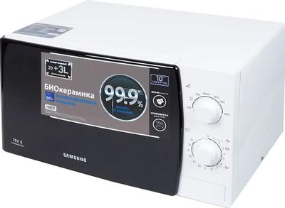Характеристики Микроволновая печь Samsung ME81KRW-1/BW, 800Вт, 23л ...
