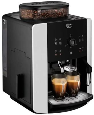 Кофемашина Krups Arabica EA811810, черный/серебристый – купить в ...