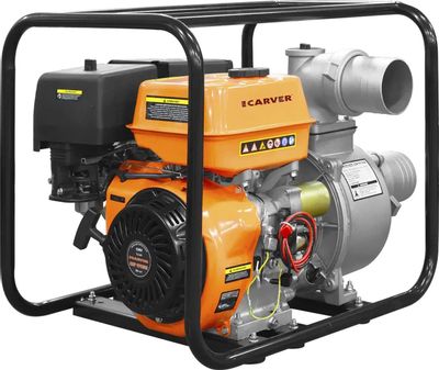 Мотопомпа бензиновая CARVER CGP 99100 E, для грязной воды [01.022.00007 ...