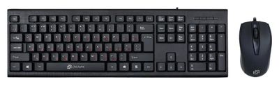 Комплект (клавиатура+мышь) Oklick 630M, USB, проводной, черный [1091260 ...