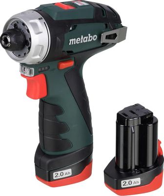 Дрель-шуруповерт METABO PowerMaxx BS Basic, 2Ач, с двумя аккумуляторами ...