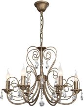 Обзор товара люстра F-PROMO Versailles 2158-6P, 6 х 60 Вт, коричневый ...