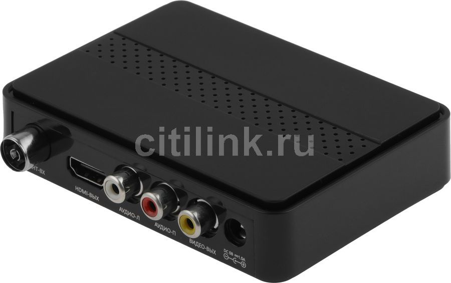 Ресивер DVB-T2 Cadena CDT-2291SB, черный – купить в Ситилинк | 1870509