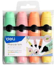 Набор текстовыделителей Deli Macaron EU356-MT, скошенный наконечник ...